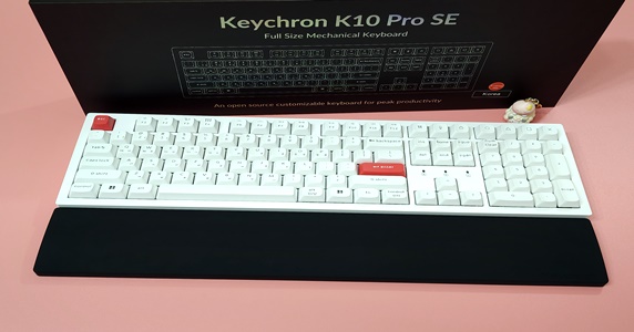 키크론 K10 PRO SE 가성비 기계식 무선 키보드 손목보호 실리콘 팜레스트 풀배열 기계식키보드 저소음적축 바나나축